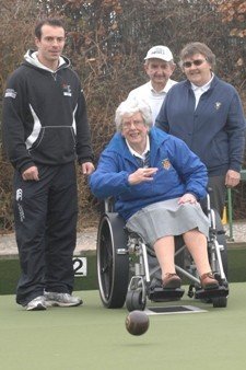 New high-tech wheelchair at Rhoose Bowling Club
